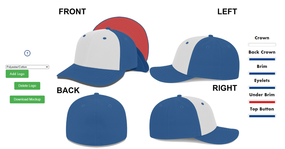 Hat Mockup Template (Fitted Hat) – Creativ LA